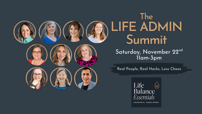 Life Admin Summit - Life Balance Essentials